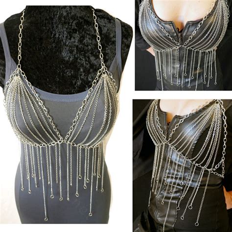 Buy Wholesale Halter Sexy Tassel Choker Necklace Exotic Bra Harness