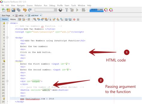 pass values to a javascript function