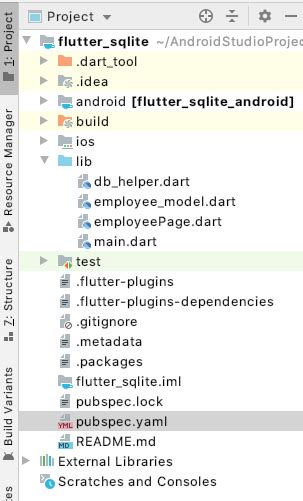 flutter sqlite tutorial sqflite local database