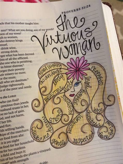 Proverbs 31 Bible Illustrations Bible Art Journaling Bible Art