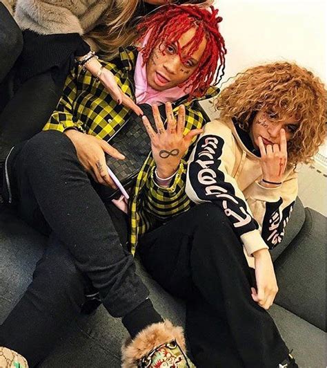 Trippie And Angvish ️ ️ ️ Rapper Outfits Love U Forever Trippie Redd