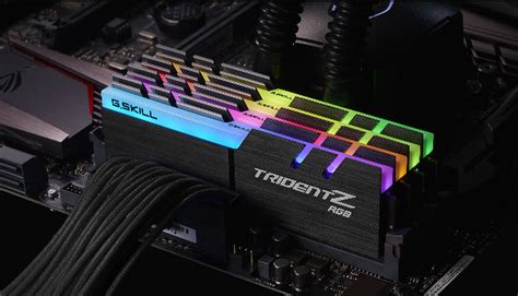 g skill announces trident z rgb ddr4 memory kit with color lighting