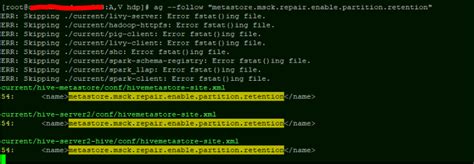 solved partition retention period not working on hive ma