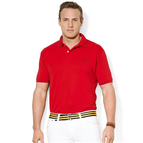 Ralph Lauren Classic Fit Stretch Mesh Polo In Red For Men Rl 2000 Red