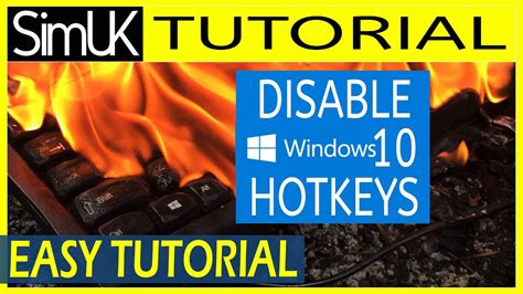How To Disable Hotkeys In Windows 10 Enable Function