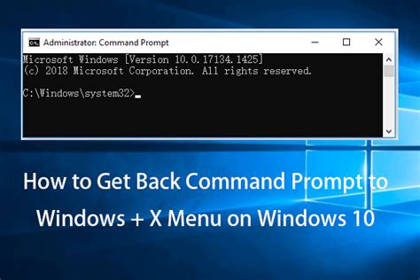 fix command prompt missing from windows 10 win x menu
