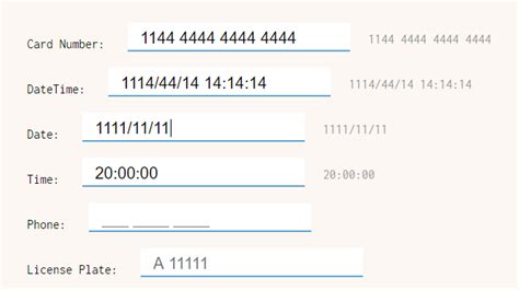 masked input vue component