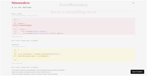 react error boundary codesandbox
