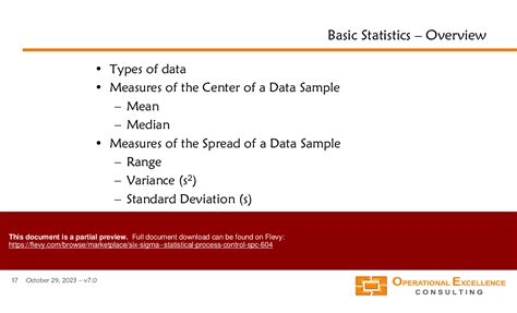 Ppt Six Sigma Statistical Process Control Spc 138 Slide Ppt
