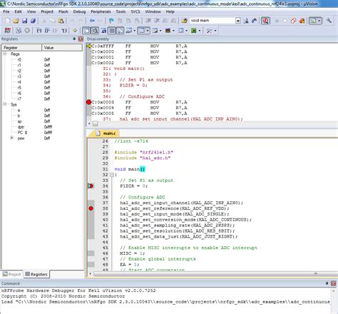 nrf24le1e debugging problem in keil nordic qanda nordic devzone