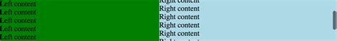 html css table with variable height determined by first column and