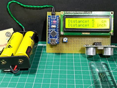 arduino and ultrasonic sensor based distance measurement