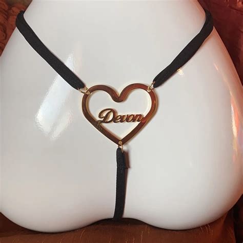 Sexy Waist Body Chain Custom Heart Name Pendant Jewelry Stainless Steel