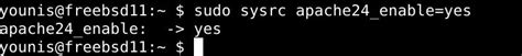 install apache php and mysql on freebsd linux hint