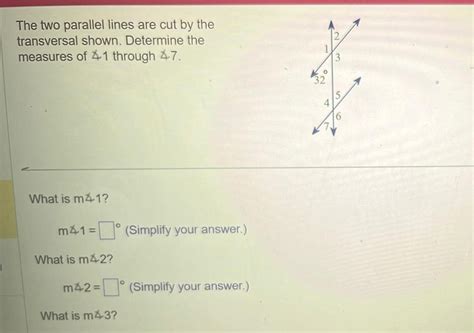 [answered] The Two Parallel Lines Are Cut By The Transversal Shown Kunduz