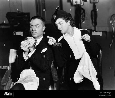 Rendezvous William Powell Rosalind Russell Clowning Around On Set