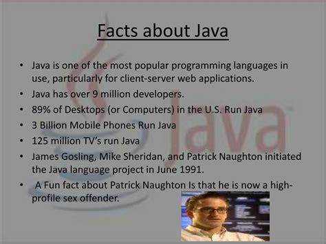 ppt james gosling and java powerpoint presentation free