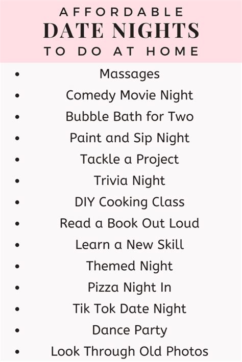 17 Affordable At Home Date Night Ideas Rachels Crafted Life