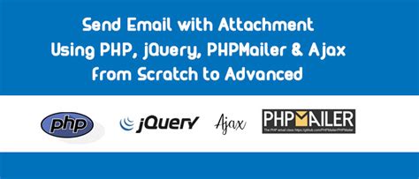send email with attachment using php jquery phpmailer and ajax from