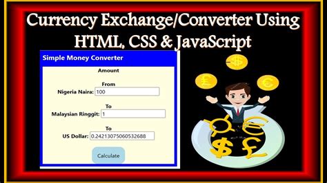creating a currency converter with html css and javascript currency