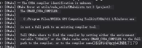 cuda版本升级，cmake编译错误 is not a full path to an existing compiler tool csdn博客