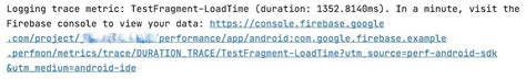 measure load time and screen rendering with firebase performance monitoring