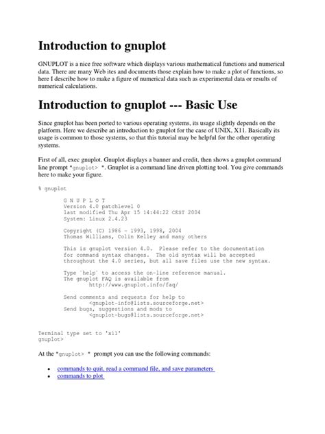 introduction to gnuplot command line interface histogram