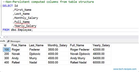 how to use computed column in sql server
