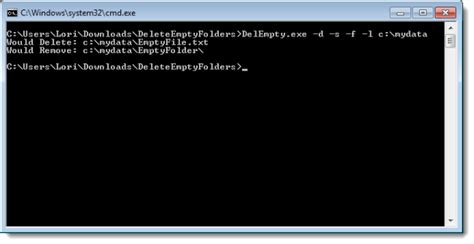 automatically clean out and remove empty files and folders