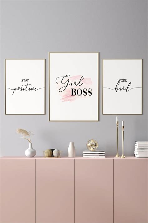 Pin On Girl Boss Office Decor