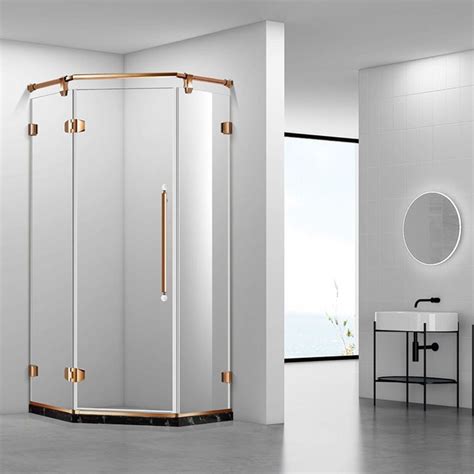 Diamond Tempered Glass Shower Door Hg D02