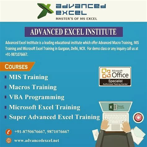 advanced excel and vba mcaros corporate training in gurgaon delhi