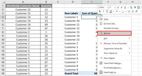 vba refresh pivot table how to use refresh pivot table in excel vba