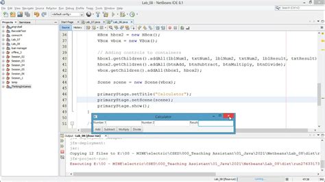 lab 8 event handling in javafx [simple calculator] youtube