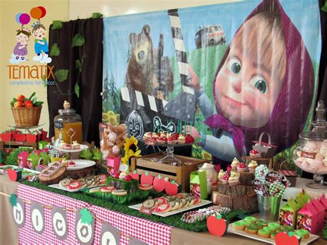 Masha And The Bear Birthday Party Ideas Photo 5 Of 6 Catch My Party