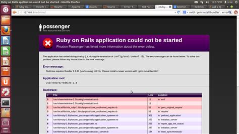 ruby on rails redmine installation error stack overflow