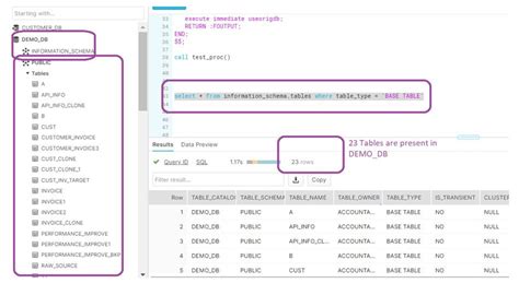 snowflake extract and create ddl via sql scripting during this post