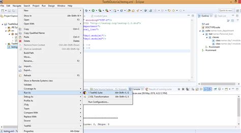 how to create xml file in testng testng xml file javatpoint