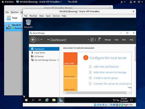 centos 8 virtualbox create virtual machine gui server world