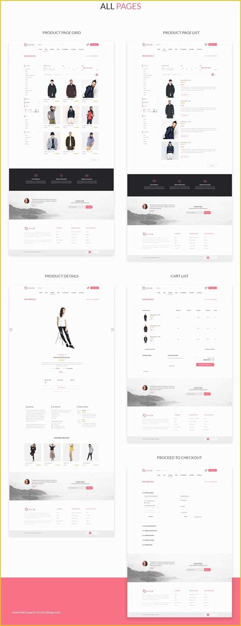shopping cart template free download in php of brand fashion store