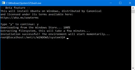 how to install and use the linux bash shell on windows 10