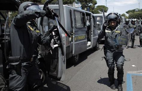Demonstrators Protest In Rome Ahead Of G8 Meeting