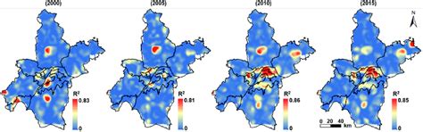 Spatial Distribution Of Local Determination Coefficient Local R 2