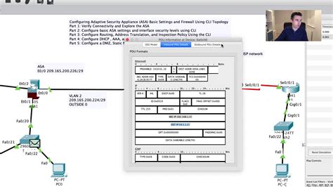 configuring an asa firewall on cisco packet tracer part two youtube