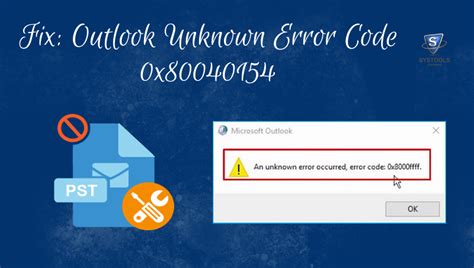 fix outlook unknown error code 0x80040154 in windows 10 8 7 os