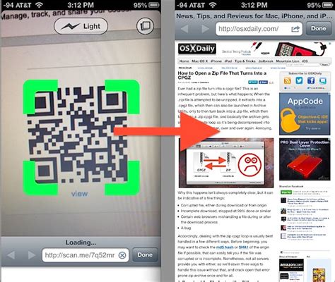 scan qr codes on older iphone s with scan app