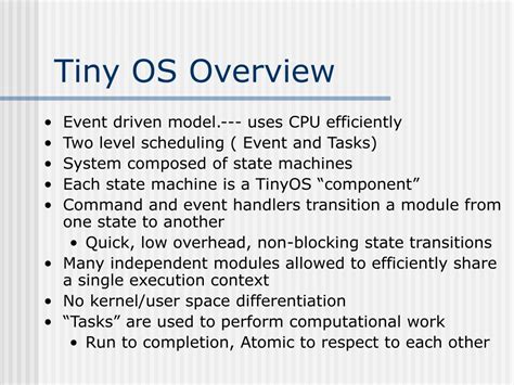 ppt tinyos overview powerpoint presentation free download id 7044710