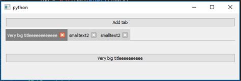 python make every tab the same width and also expandable stack overflow