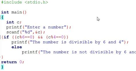 to check whether a number is divisible by 6 and 4 ~ computer languages
