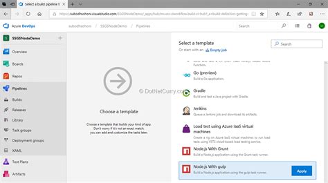 using azure devops for nodejs application optimization using gulp